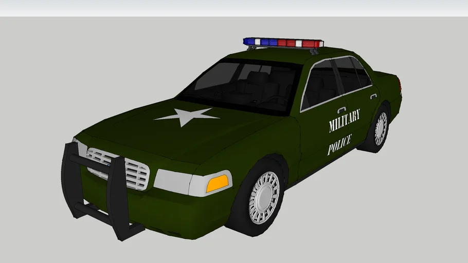 Military police crown vic | 3D Warehouse