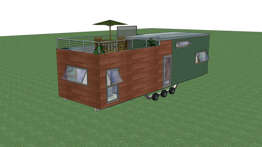 Timber Frame Static Caravan/ Lodge Concept | 3D Warehouse