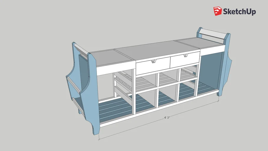 Front Entry Bench | 3D Warehouse