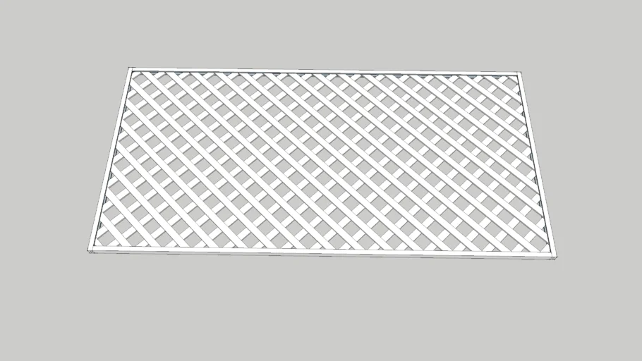 4x8 Lattice Panel | 3D Warehouse