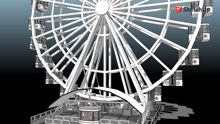 Funfair Ride - Sky Vision | 3D Warehouse
