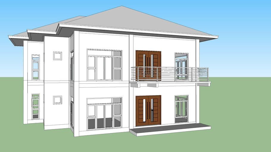 2-STOREY BUNGALOW RESIDENTIAL HOUSE | 3D Warehouse