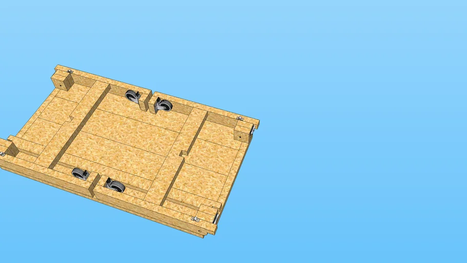 Fold-able Workbench | 3D Warehouse