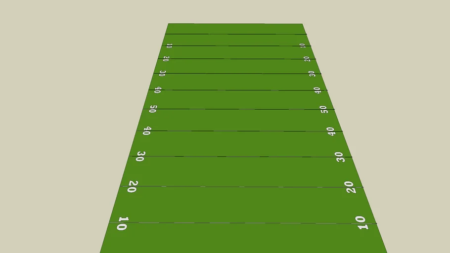 Standard Regulation Football Field | 3D Warehouse