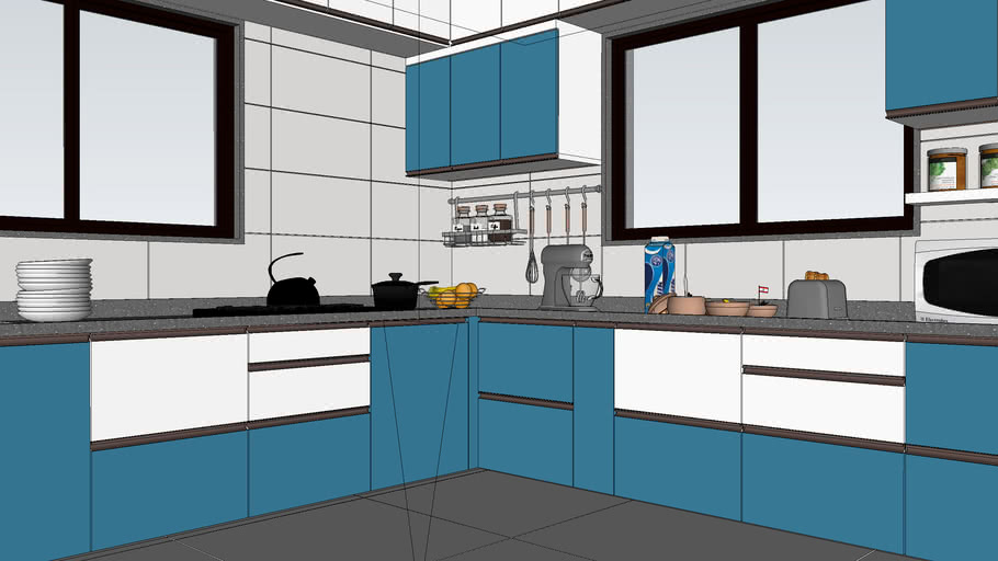 Luxurious Modular Kitchen | 3D Warehouse