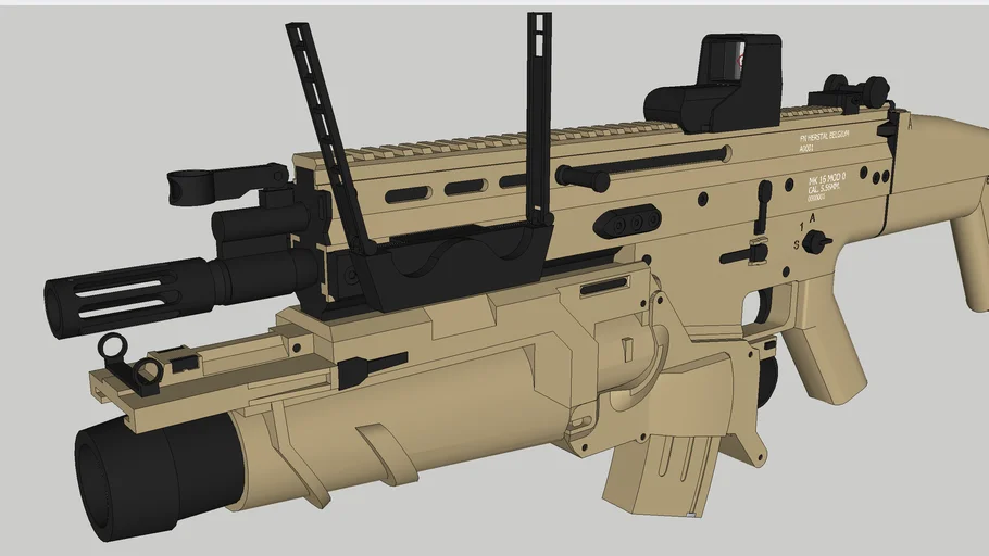 Assault Rifle FN SCAR | 3D Warehouse