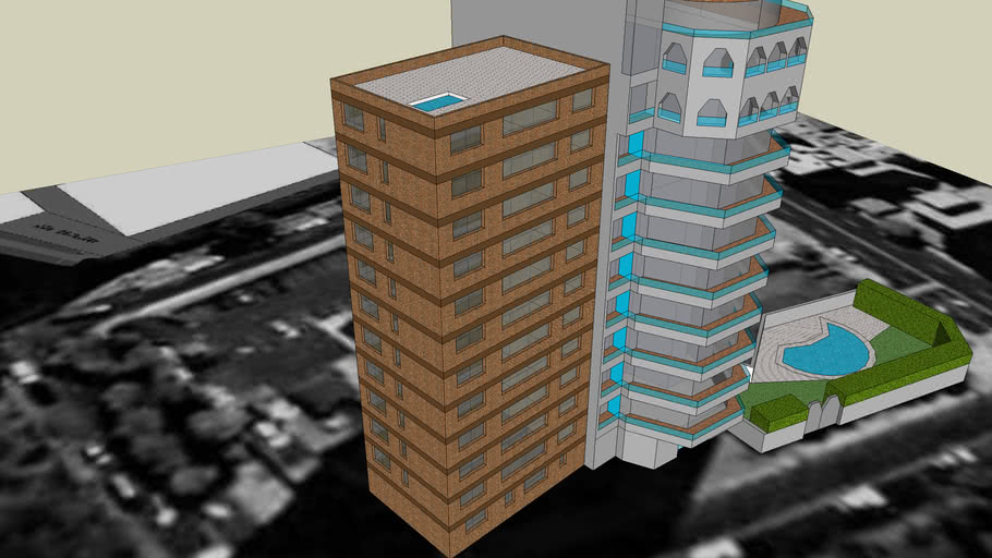 2 edificios en el golf | 3D Warehouse
