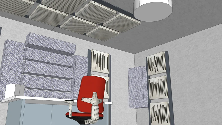 Mixing ROOM Acoustic Design | 3D Warehouse