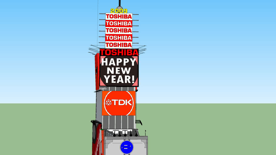 Times Square Ball Drop 2009 | 3D Warehouse