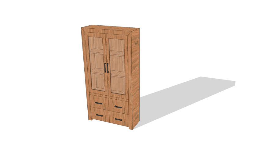 Vitrinekast 2drs Santiago | 3D Warehouse