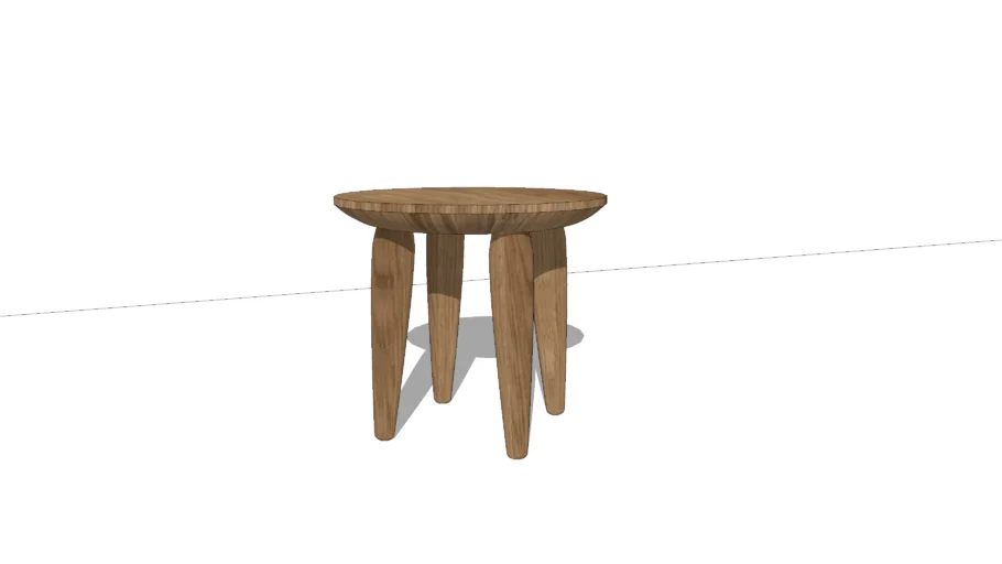 Wood Stool | 3D Warehouse
