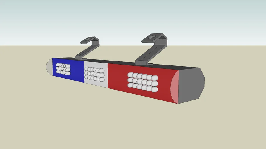 Whelen LED Slim Lighter Dash | 3D Warehouse