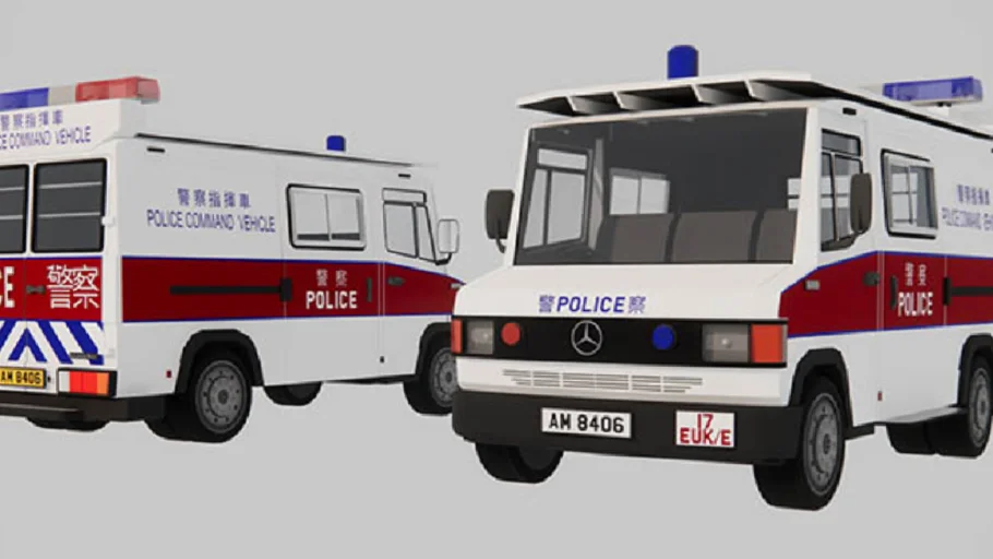 Mercedes-Benz T2 711D Hong Kong Police Command Vehicle | 3D Warehouse