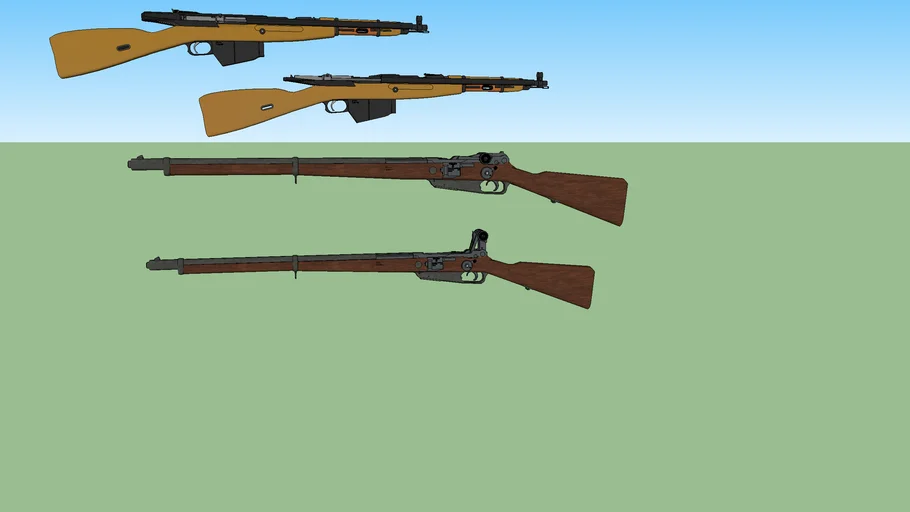 WWII Prototype rifles | 3D Warehouse