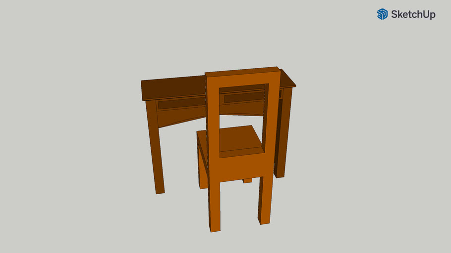 desk and chair | 3D Warehouse