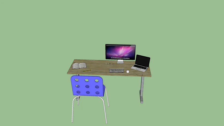 Study/mac desk | 3D Warehouse