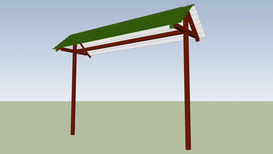 A-Frame bus stop cover | 3D Warehouse