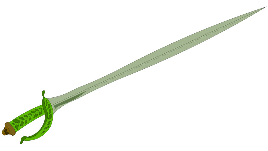 elven leaf sword | 3D Warehouse