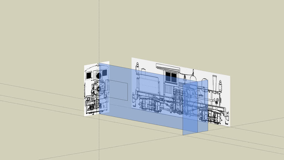 Shay Locomotive 2d Reference | 3D Warehouse