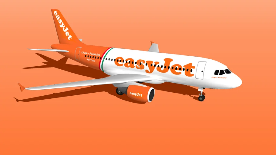 easyJet A319-100 Aircraft (Special Milan Linate - Rome Fiumicino Livery ...