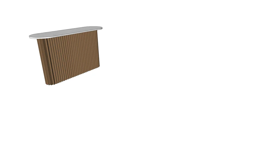 CB2 Westmont Marble Console Table | 3D Warehouse