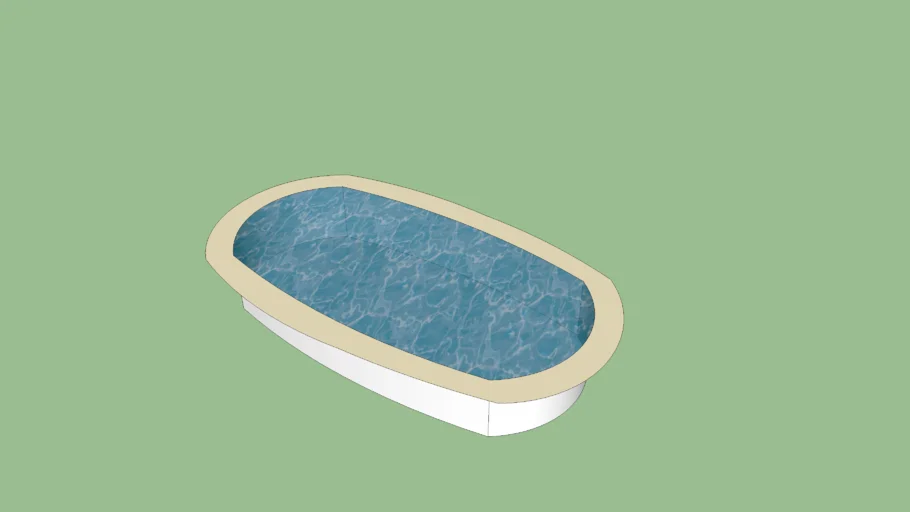 Piscina oval | 3D Warehouse