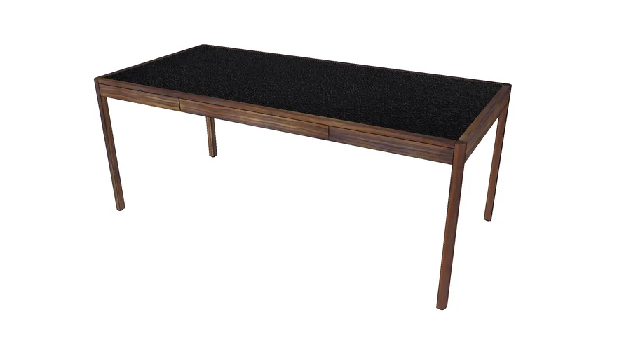 CB-311 Leather Desk Rosewood | 3D Warehouse