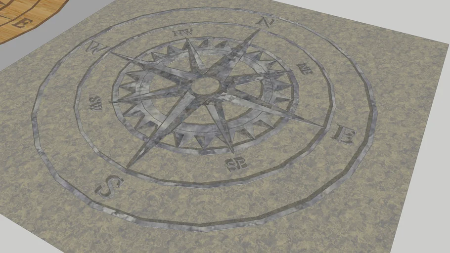 Multi-textured Compass | 3D Warehouse