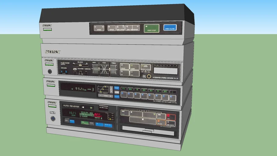 Sony (Precise V5) component stereo system | 3D Warehouse