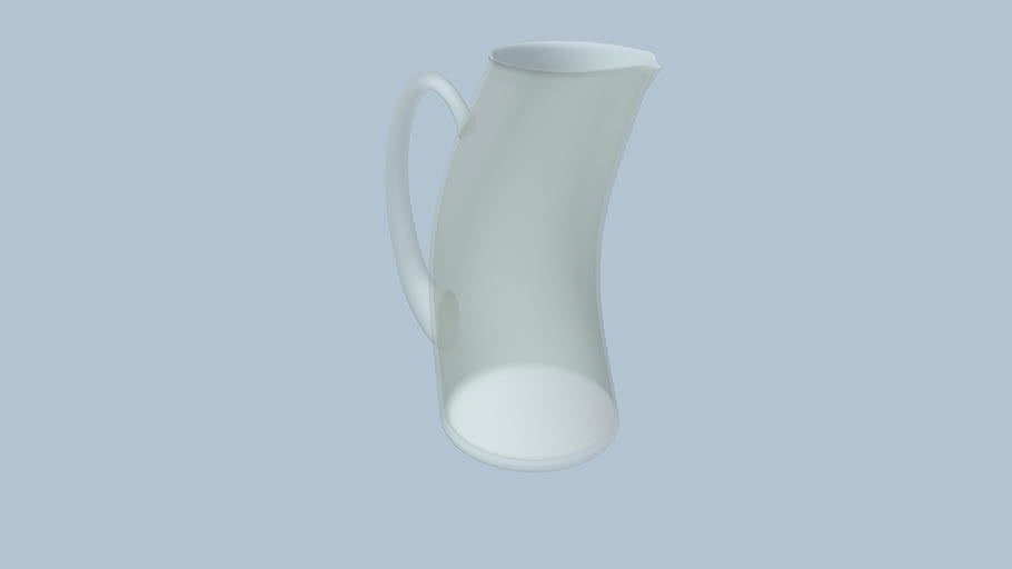 10in Curved Glass Pitcher | 3D Warehouse