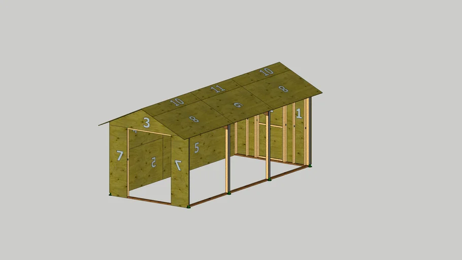 transformed canopy with lumber and plywood support just for fun | 3D ...