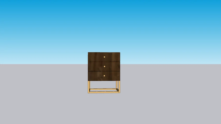 Alec bedside table PTMD | 3D Warehouse
