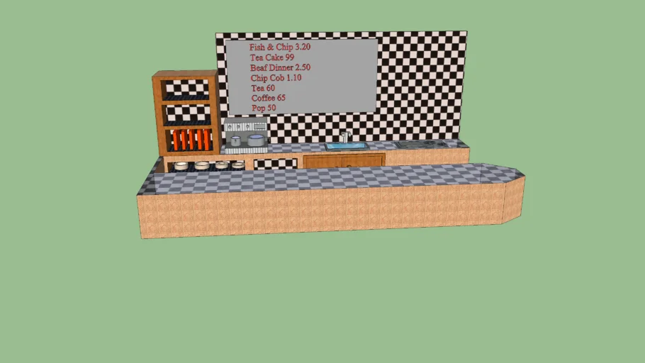 Cafe Counter | 3D Warehouse