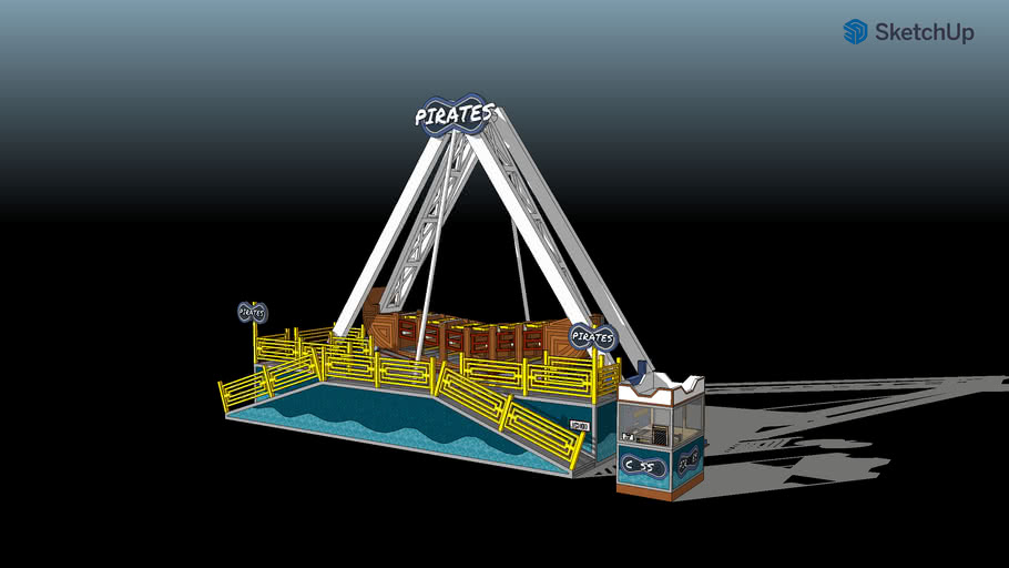 Funfair Ride - Pirates Ship | 3D Warehouse