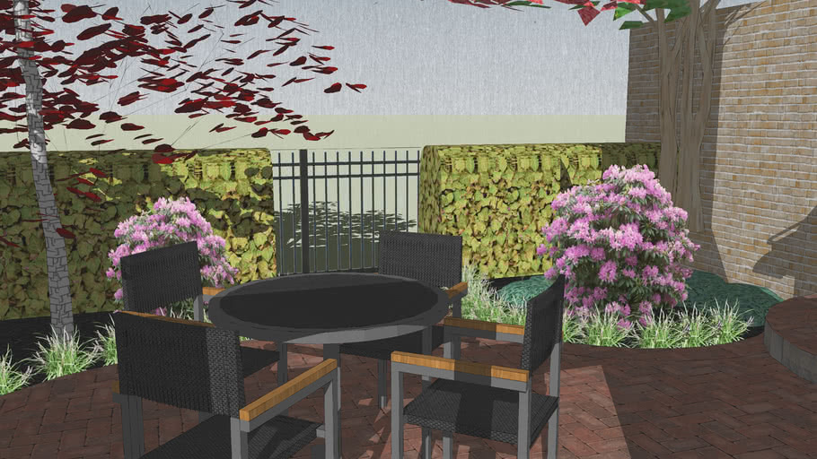 Small backyard patio | 3D Warehouse