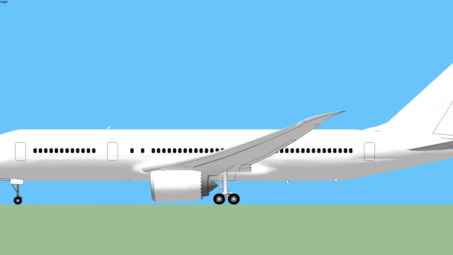 Template - Boeing 787-8. | 3D Warehouse