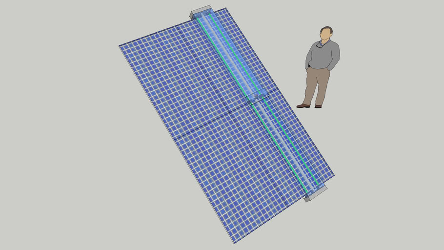 Solar Panel Cleaner Robot | 3D Warehouse