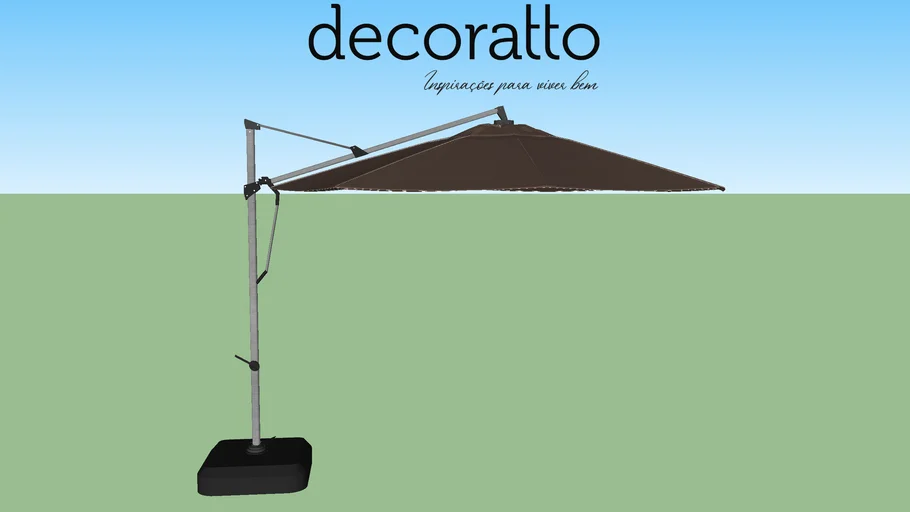 OMBRELLONE LATERAL DECORATTO NEW SOMBRANO | 3D Warehouse