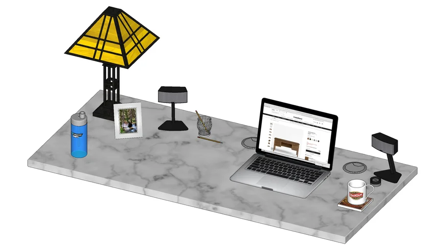 Desktop and accessories | 3D Warehouse