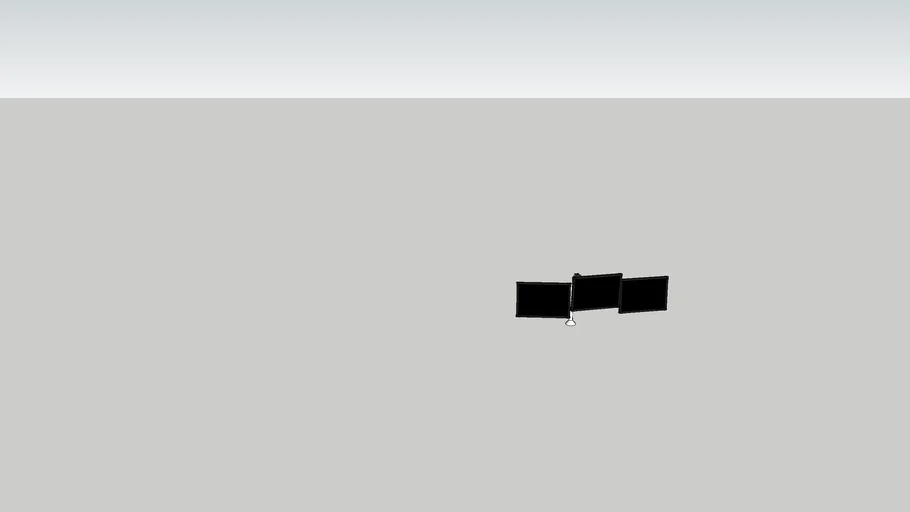 Triple Monitor Mount | 3D Warehouse