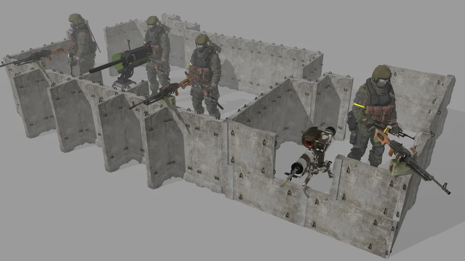 UCRANIAN STRONGHOLD b UCRAINE 2022 stop the war | 3D Warehouse