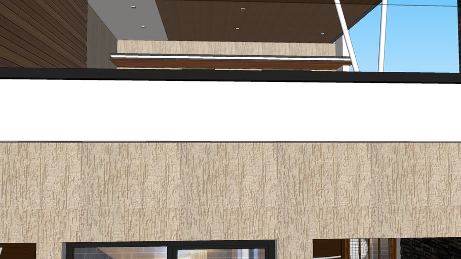 A 2 bhk home elevation | 3D Warehouse