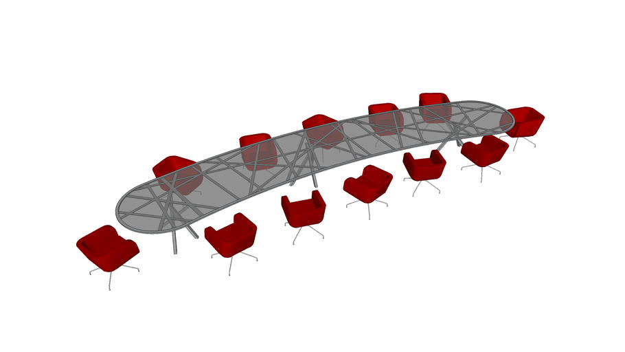long conference table | 3D Warehouse