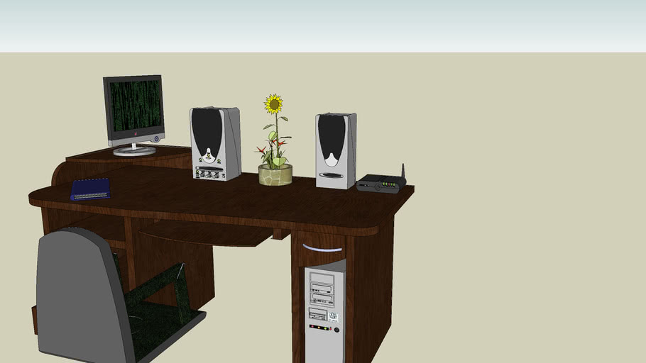 Computer table | 3D Warehouse