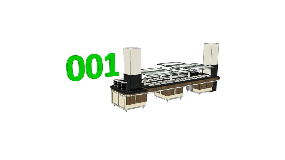 Kit-001A Mesa Self Service | 3D Warehouse