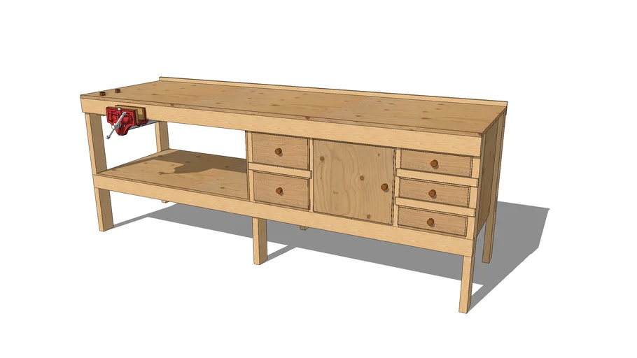 2x4 Workbench | 3D Warehouse