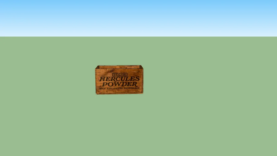Hercules Explosives Box | 3D Warehouse
