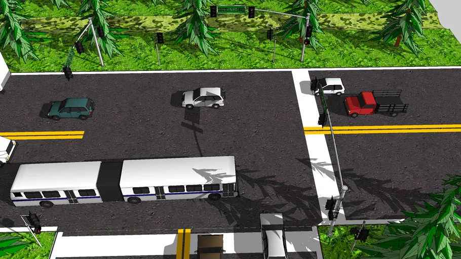 Signalized Intersection | 3D Warehouse