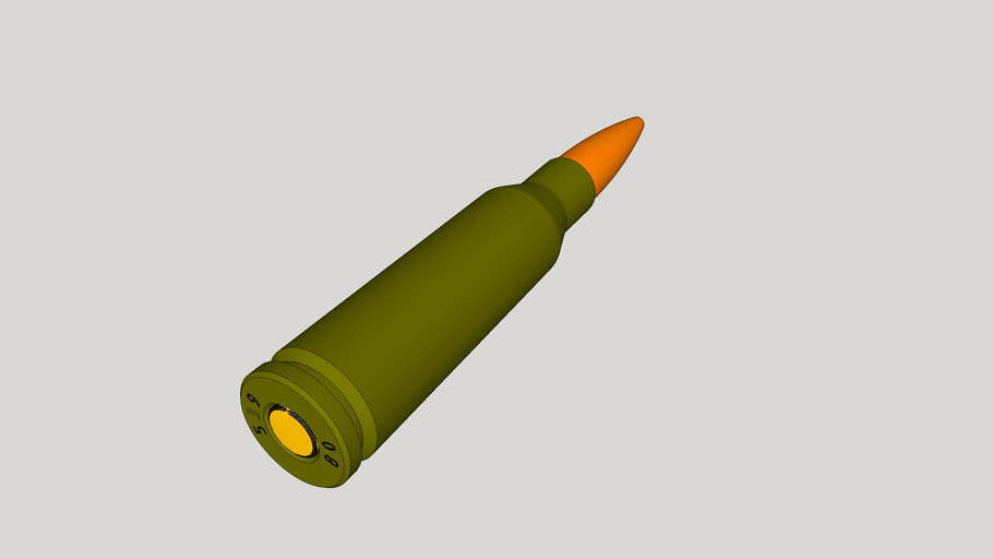 5.45x39mm 7N6 | 3D Warehouse