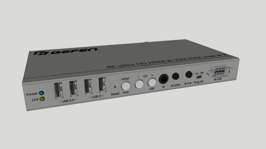 Gefen 4K HDMI KVM over IP Receiver | 3D Warehouse